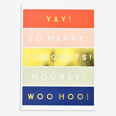 Yay! So Happy! Congrats! Card
